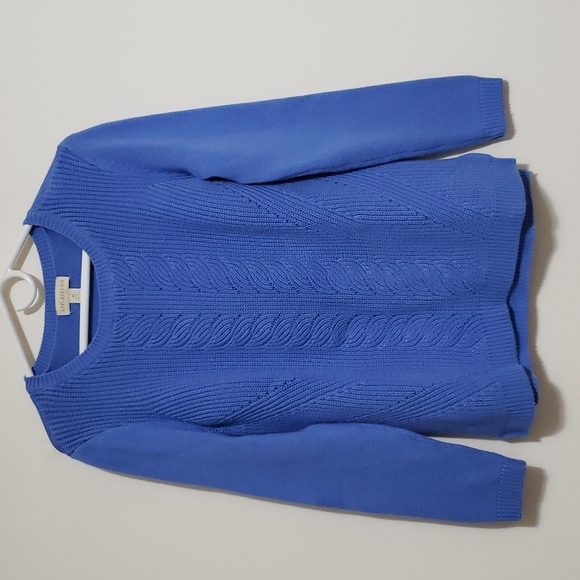 Appleseed's | Sweaters | Appleseeds Leaf Cable Front Cotton Blend ...